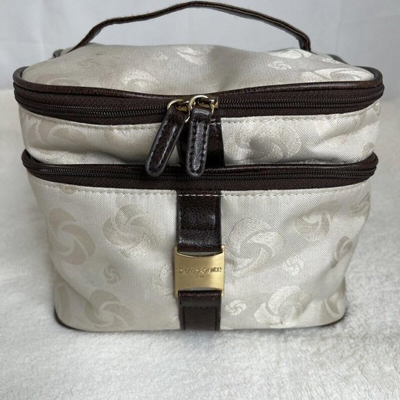 Trim | Bath & Body | Samsonite Beige With Brown Trim Makeup Bag | Poshmark